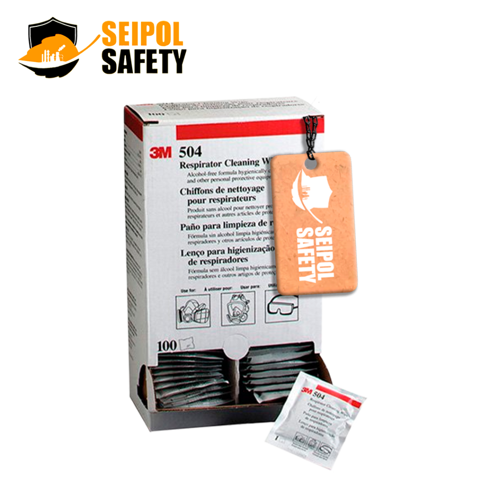 TOALLLITAS DE LIMPIEZA PARA RESPIRADORES 504 3M | SEIPOL SAFETY