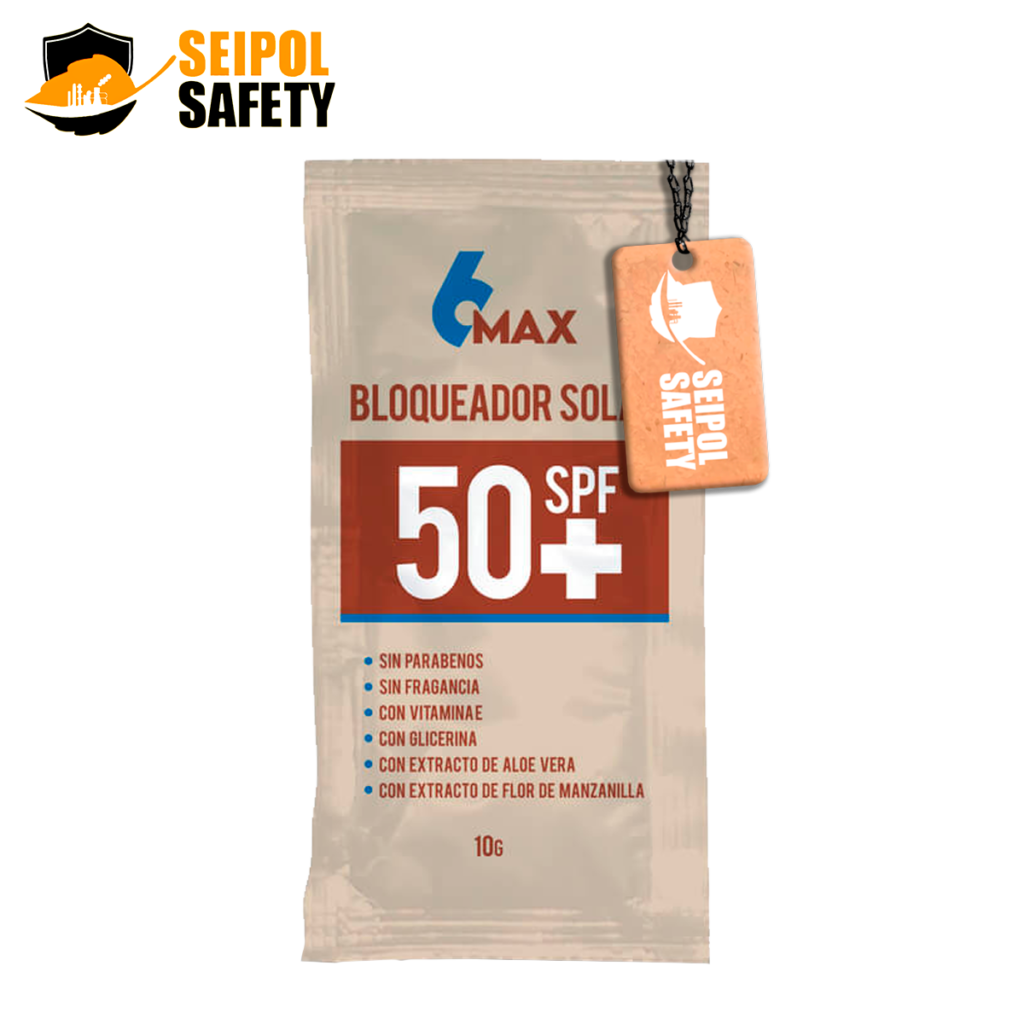 SACHET BLOQUEADOR SOLAR SEI-MAX 10 GRAMOS | SEIPOL SAFETY