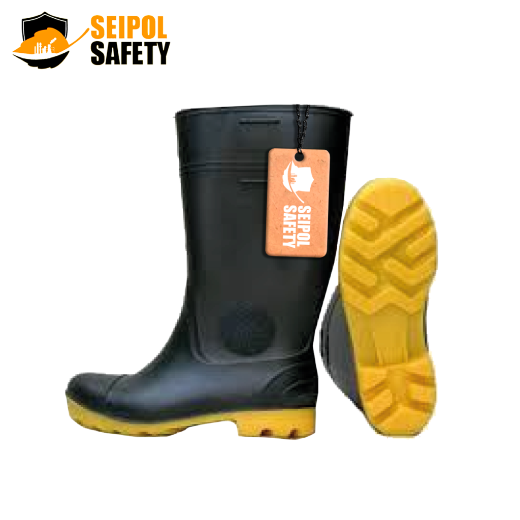 BOTA DE PVC SEGUSA NEGRO SIN PUNTA DE ACERO | SEIPOL SAFETY